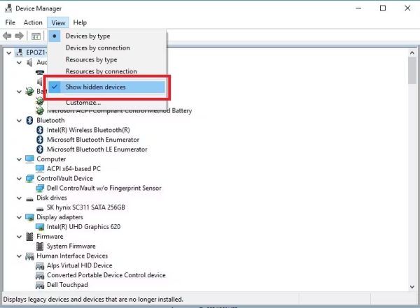 What do I do if my printer is listed as Unknown device