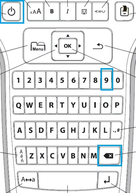 LabelManager: How to solve the 'HW-err: Flash1' error